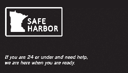 Safe Harbor Download Youth Outreach Materials - MN Dept. of Health